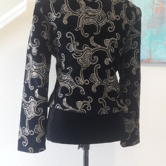 Norton | Jackets & Coats | Vintage Norton Mcnaughton Black Embroidered ...